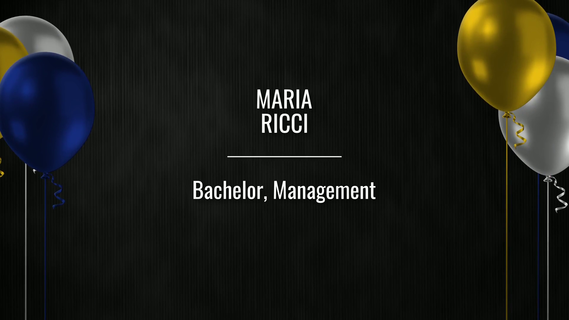StageClip | Maria Ricci - Bachelor, Management
