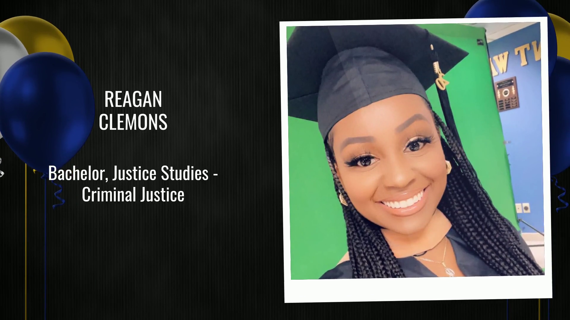 StageClip | Reagan Clemons - Bachelor, Justice Studies - Criminal Justice