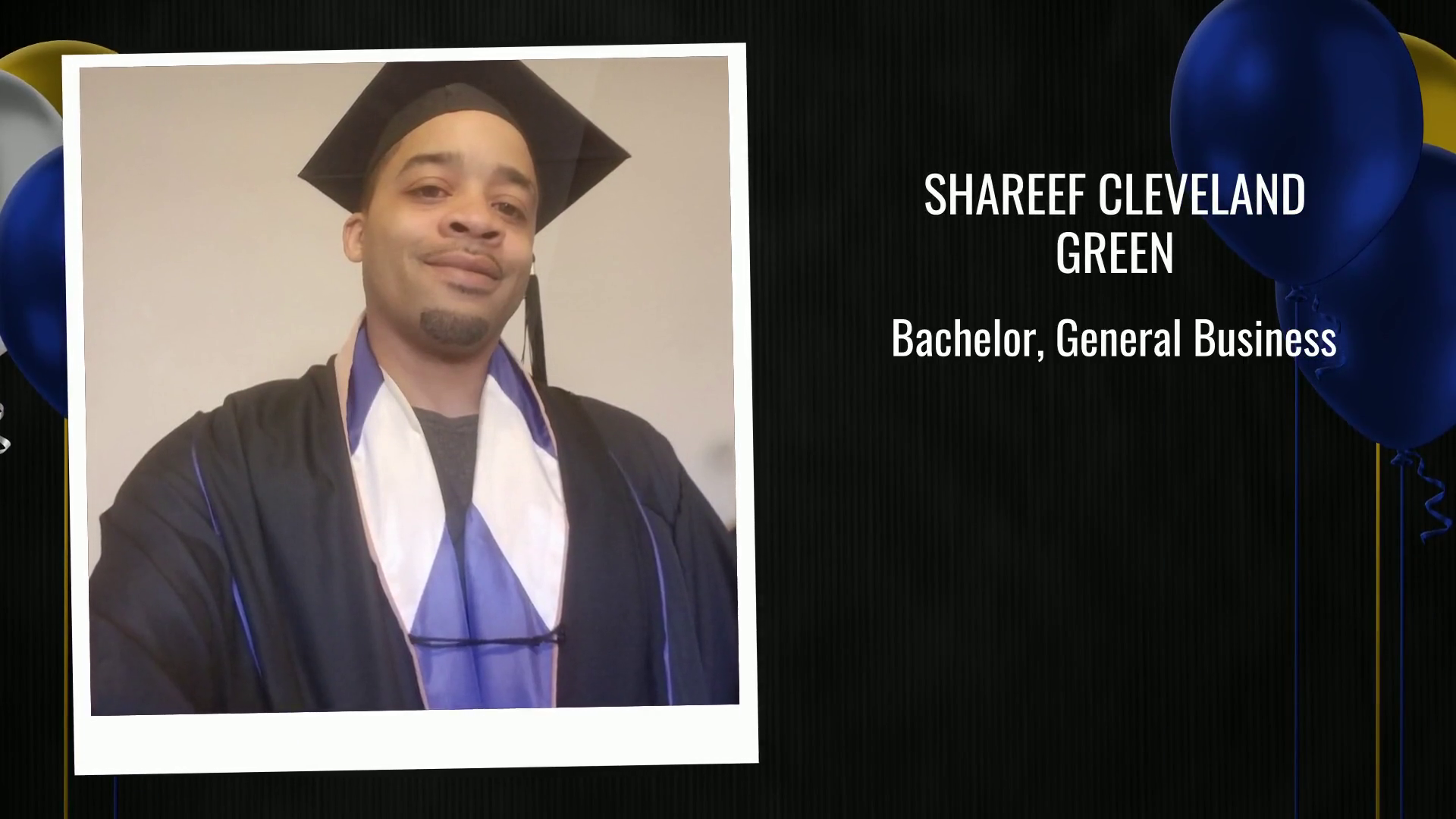 StageClip | Shareef Cleveland Green - Bachelor, General Business