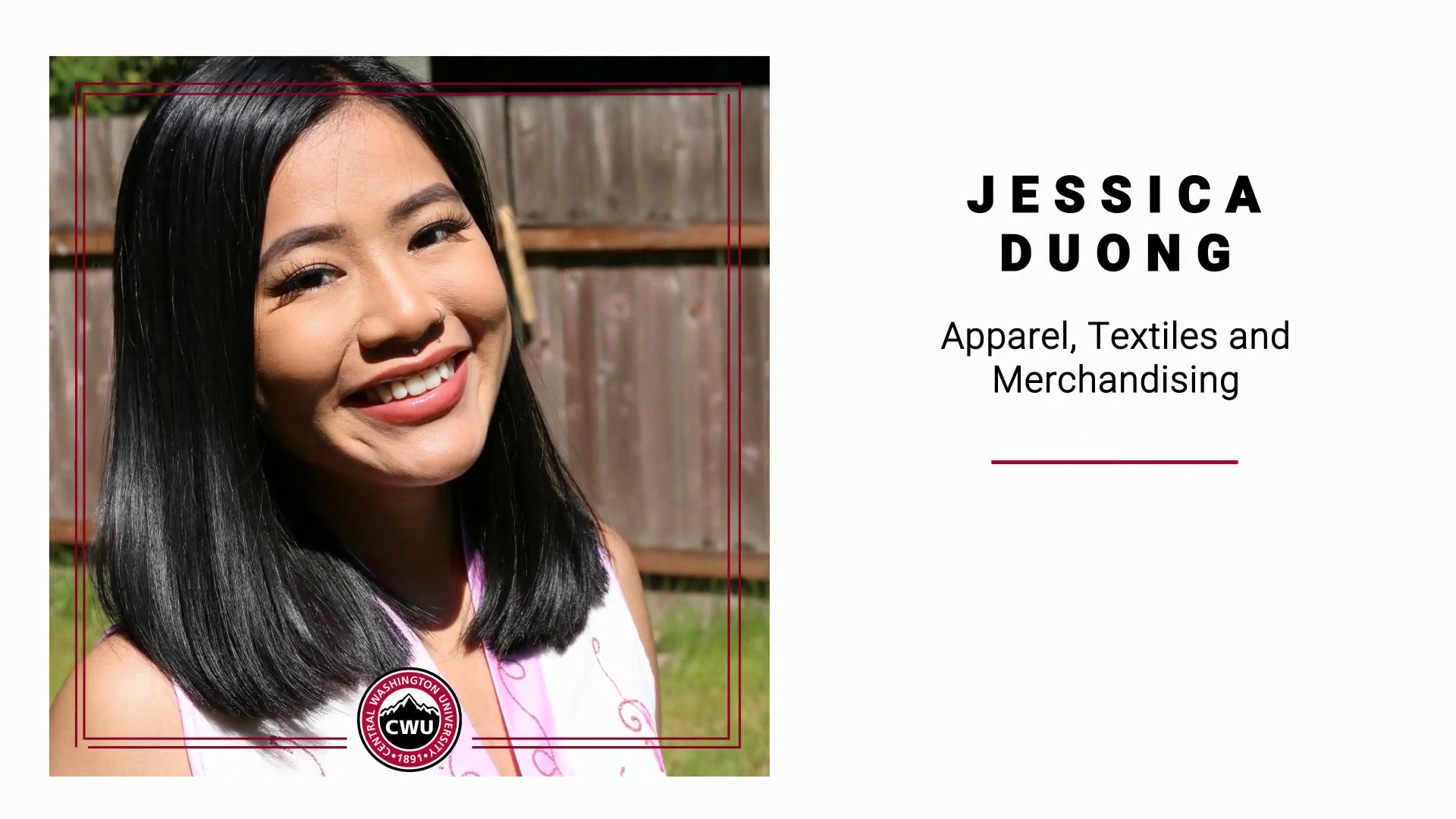 StageClip | Jessica Duong - Apparel, Textiles and Merchandising